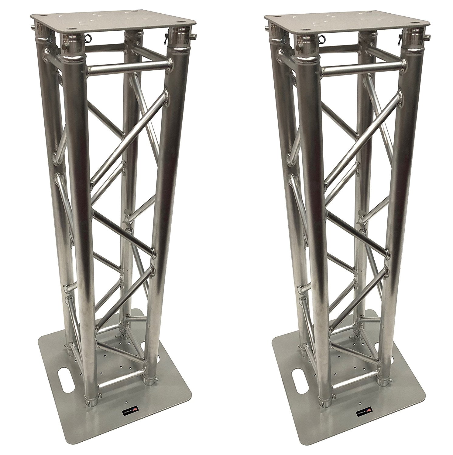 (2) DJ Lighting Aluminum Truss Light Weight Dual 4.92 ft Totem System ...