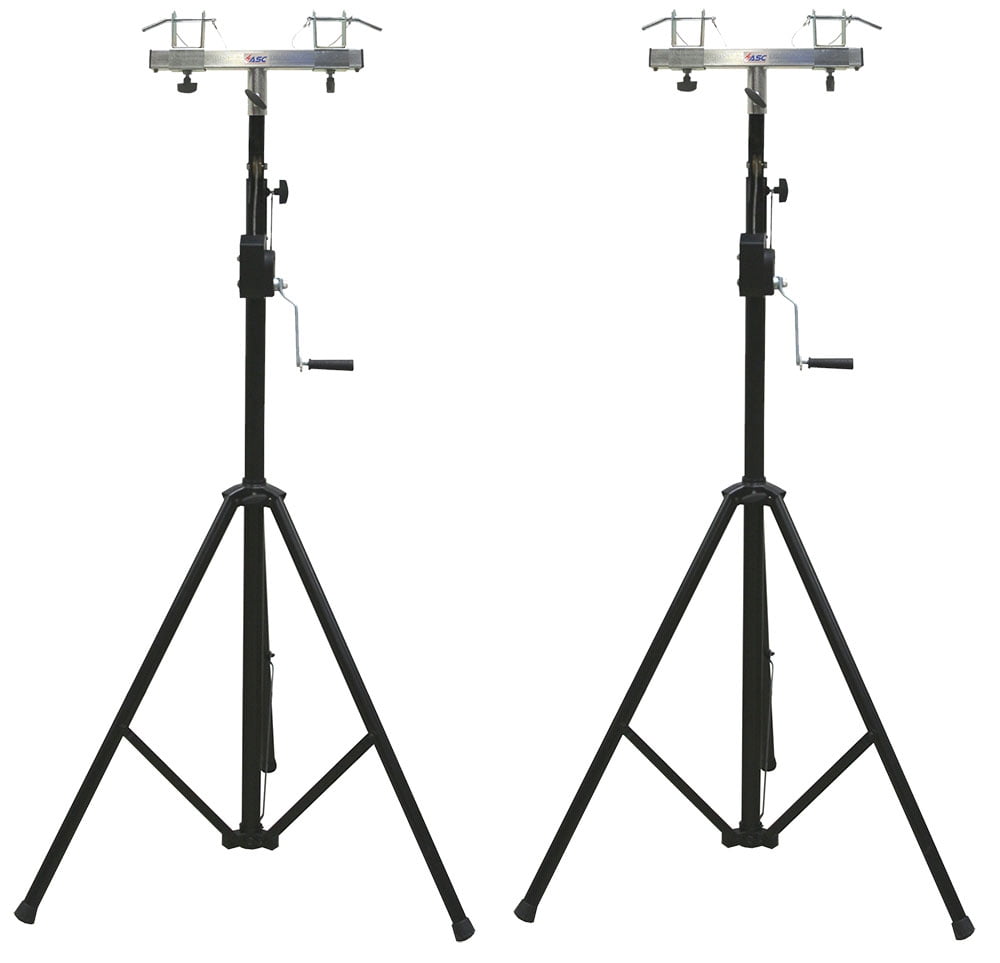 Stands Master DJ Lighting Crank Stand, 10 Foot, Square Truss T-Bar ...
