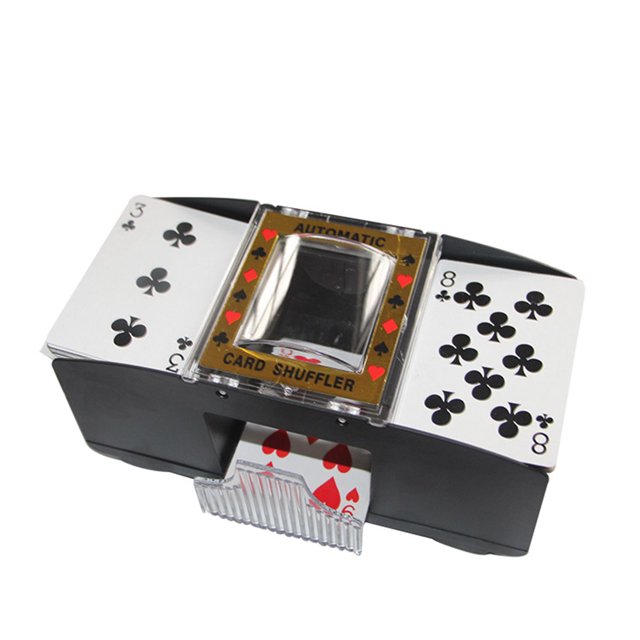 2 Decks Automatic Card Shuffler Automatic Playing Cards Shuffler Mixer ...