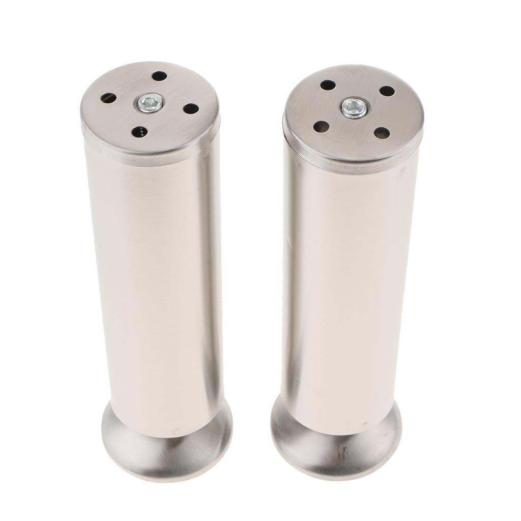 2" Dia Stainless Steel Cabinets Furniture Plinth Feet Legs Kitchen 2pcs ...