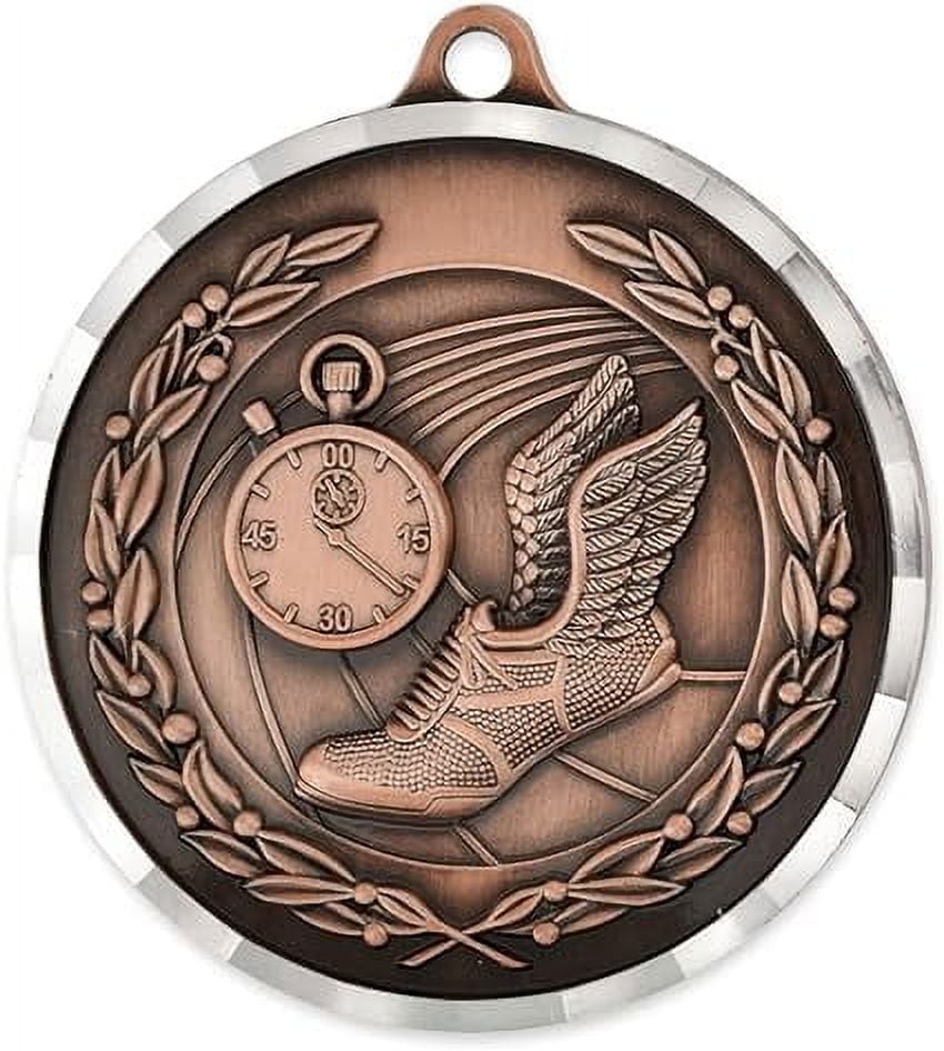 2" Diamond Cut Lamp of Knowledge Award Medal - Walmart.com