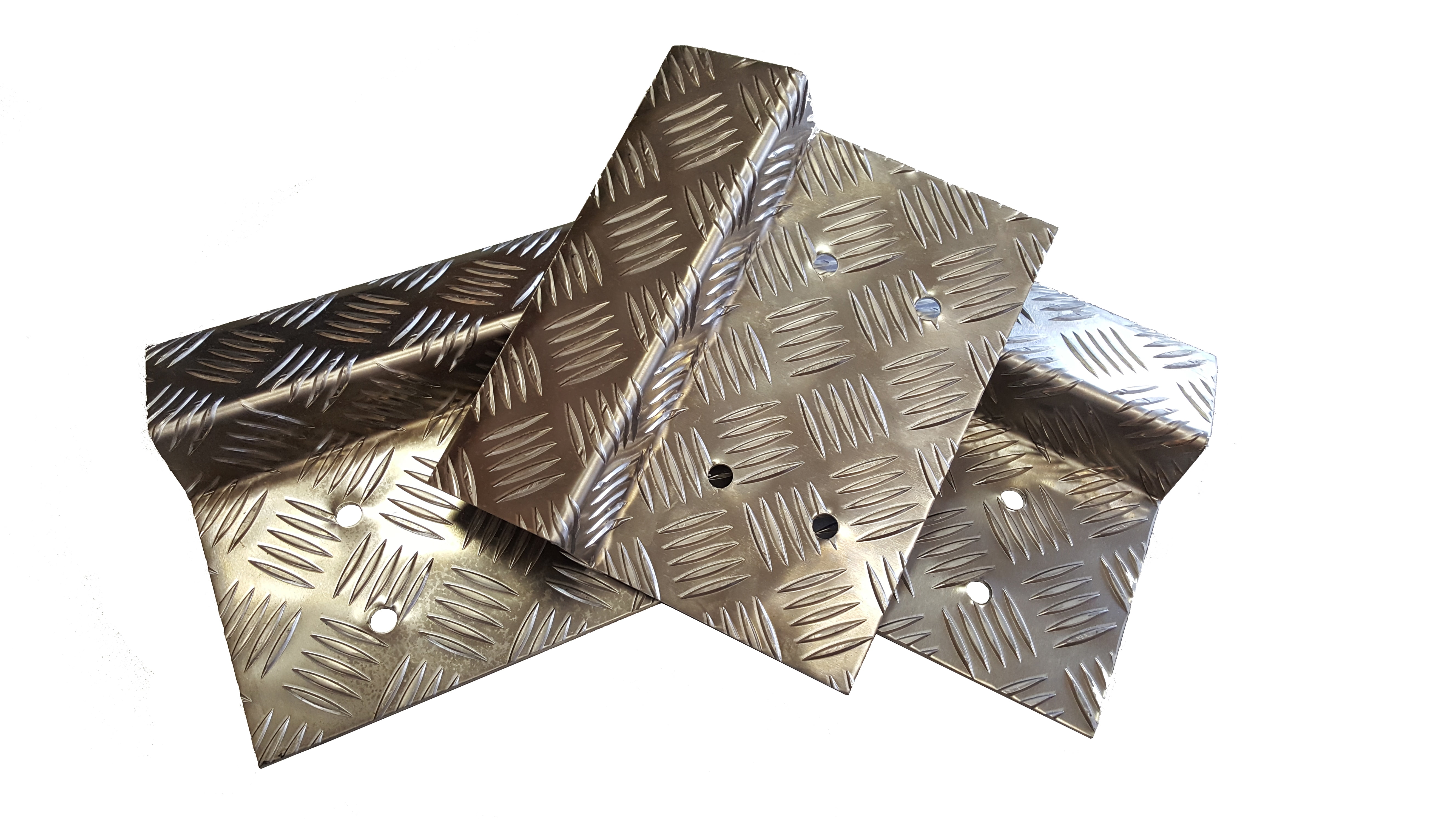 2 Diamond Plate Aluminum Loading Ramp End Kit Trike 3-Wheeler 0100106 ...