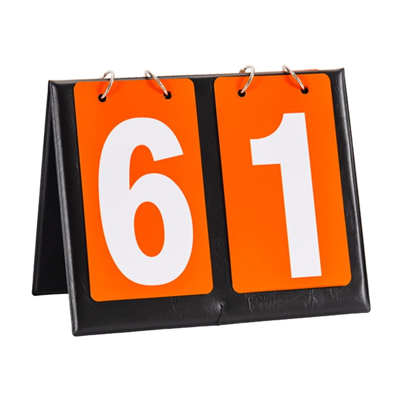 2-Digit Red Waterproof PU Leather Flip Scoreboard, Portable Race Score ...