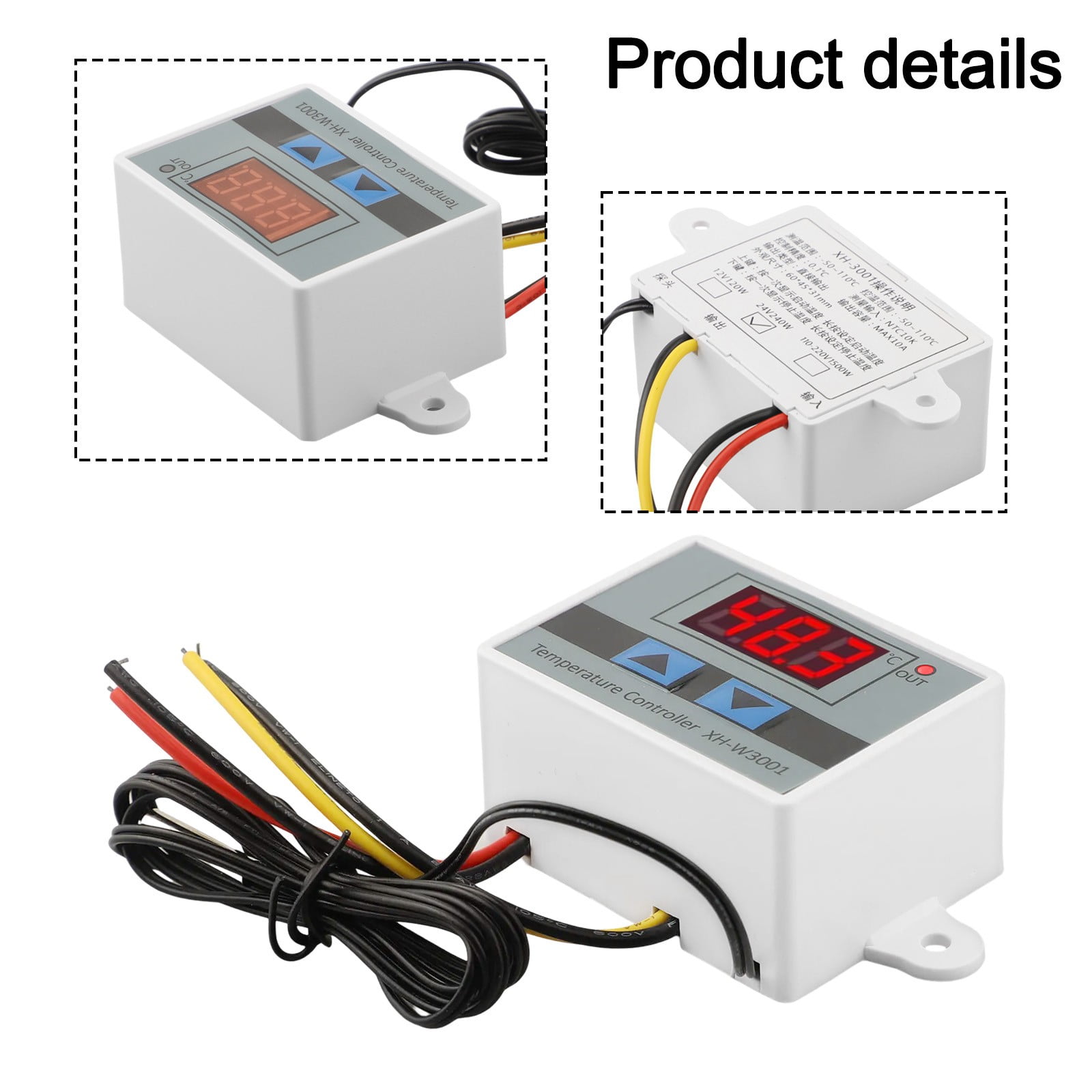 2 Digital Temperature Controller For Xh-W3001 For Microcomputer ...