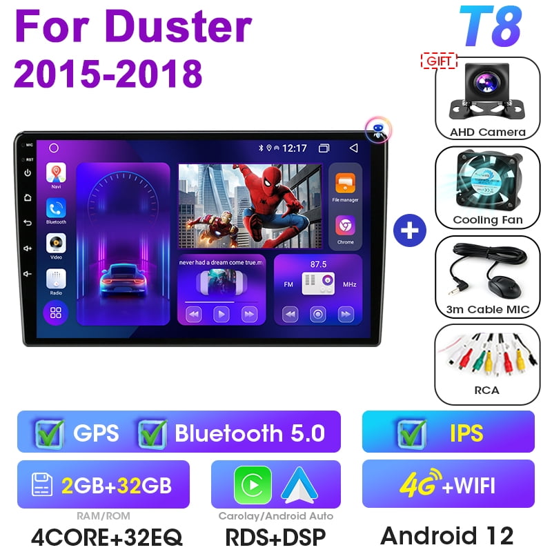 2 Din Android 12 Car Radio For Renault Duster 2015 - 2018 Multimedia ...