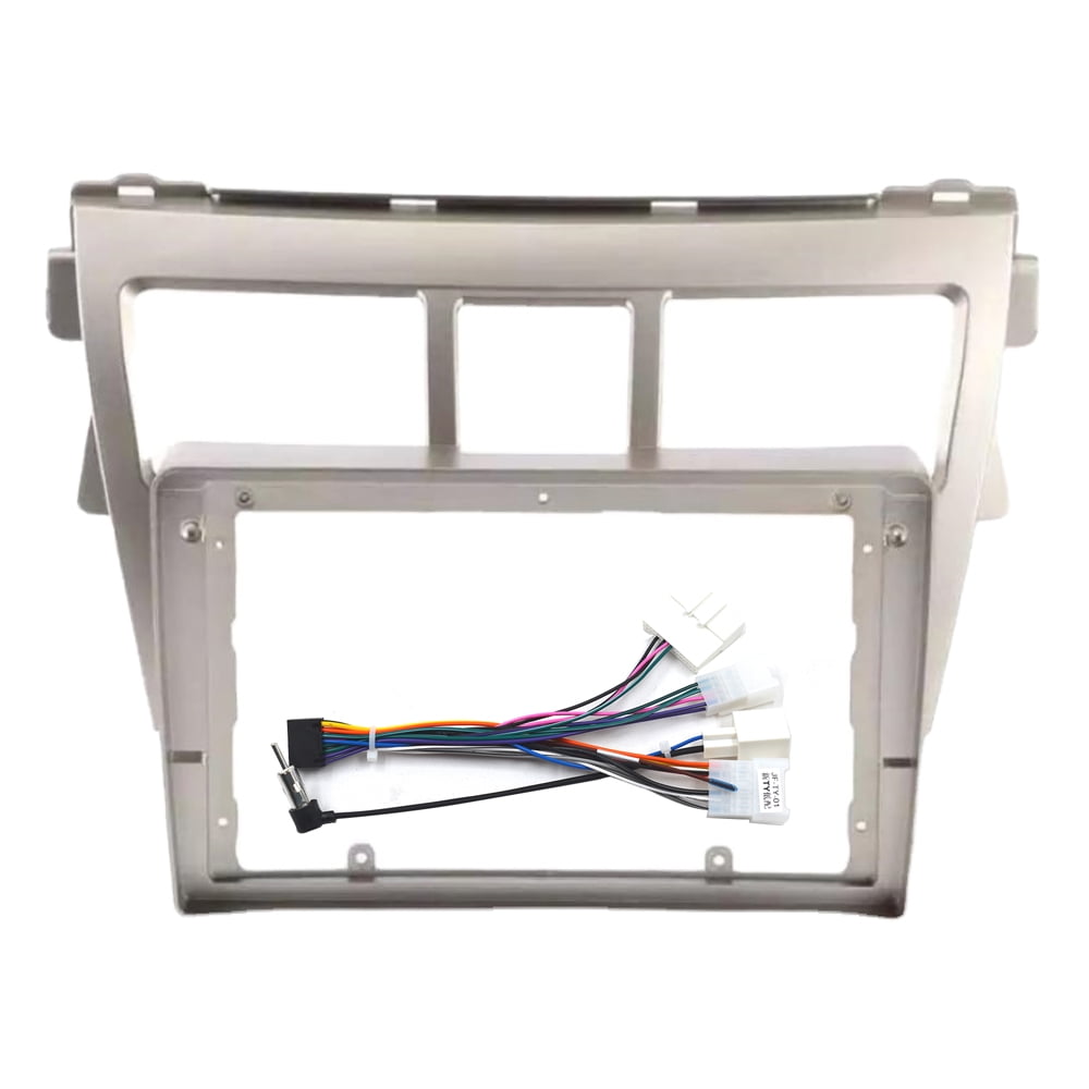 2 Din Android Head Unit Car Radio Frame Kit For Toyota Yaris Vios 2006 ...