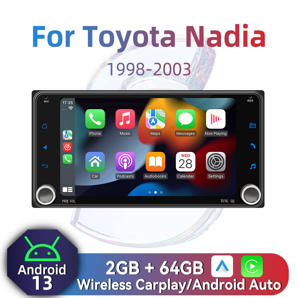 2 Din Android Radio Car Multimedia for Toyota Nadia 1998-2003 7" Screen Wireless Carplay ...