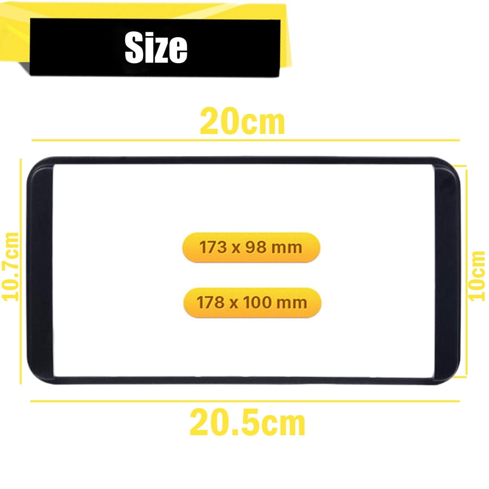 2 Din Auto Radio Android Player Frame Decorative Framework Fascia Panel for Toyota Camry Vios ...