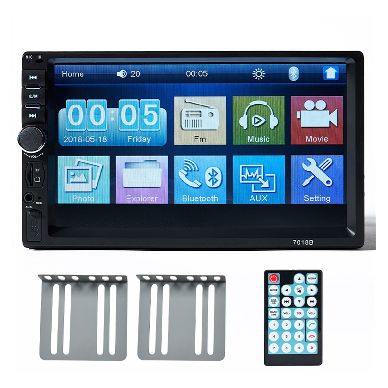 2 Din Car Multimedia Player Auto Radio 7 Inch Touch Screen Stereo ...