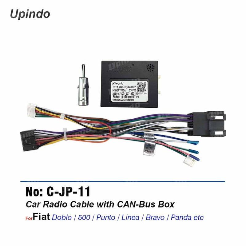 2 Din Car Radio Connector Socket Cable Power Wiring Harness with CAN ...