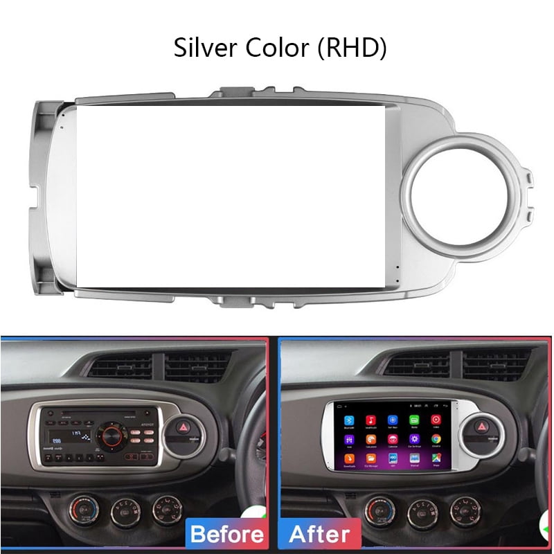 2 Din Car Radio Fascia For Toyota Yaris 2012-2017 Auto Stereo Audio ...