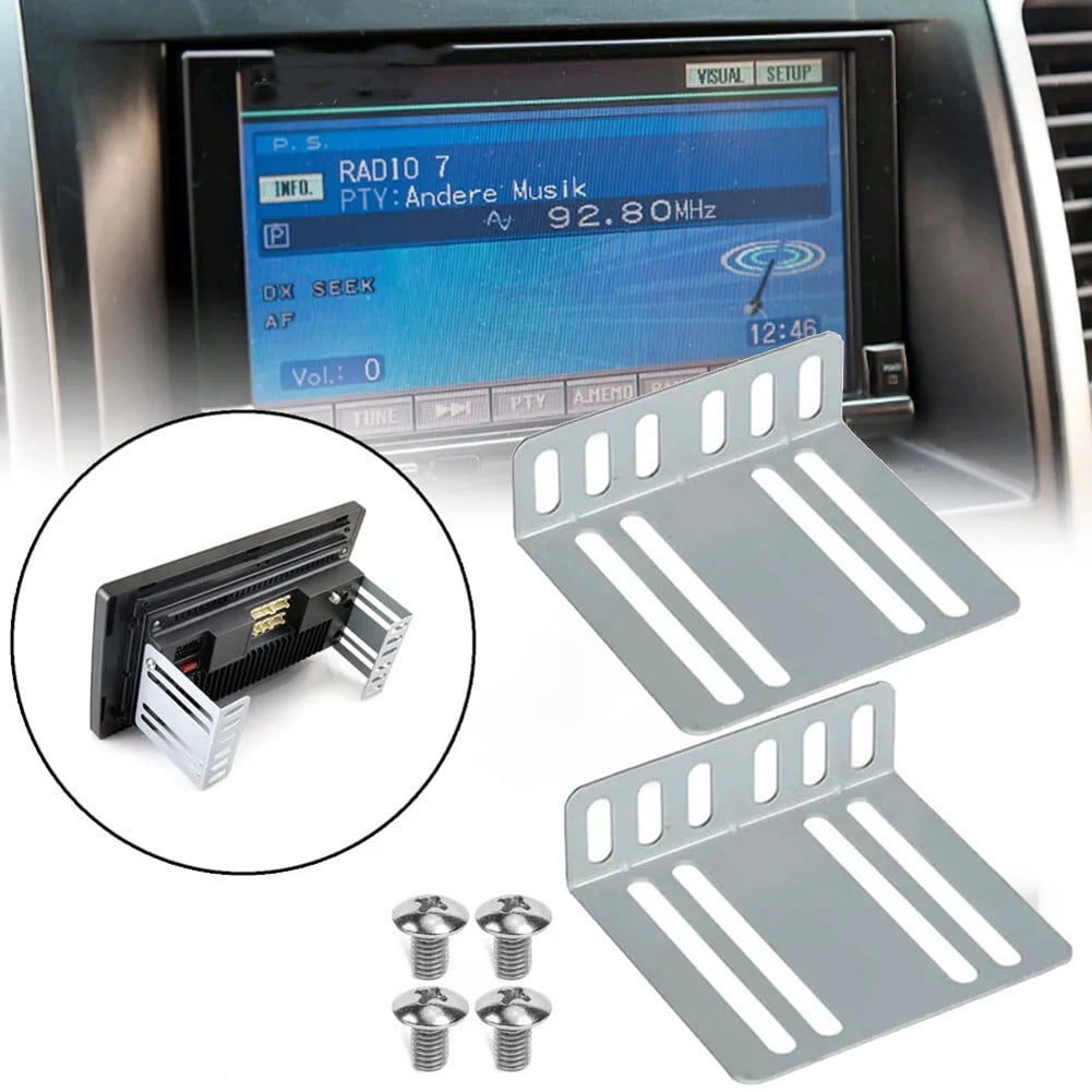 2 Din Car Radio Installation Kit Mp5 Mounting Holder Support Bracket ...