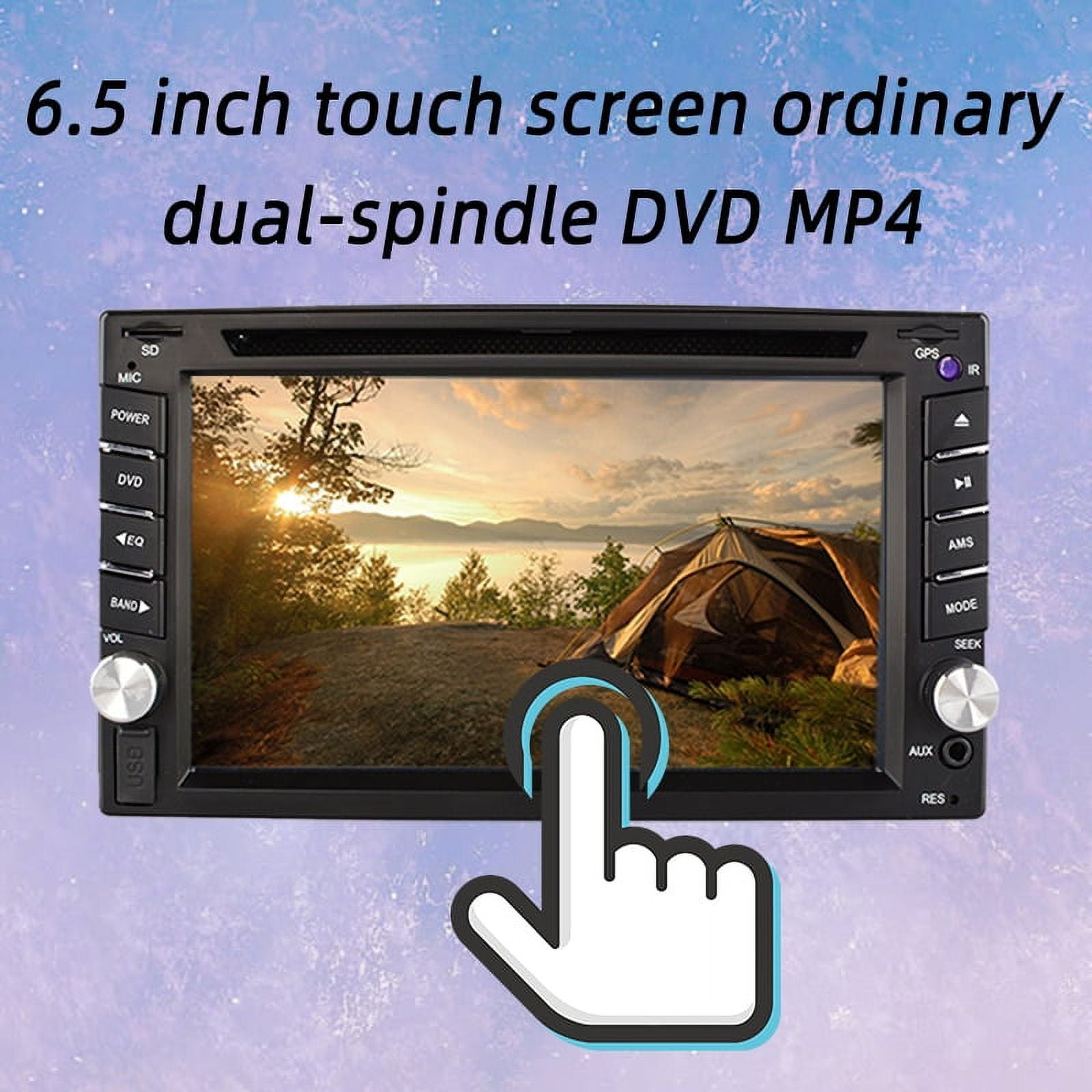 2 Din Radio Car Multimedia Player 6.5" Bluetooth Car Radio USB/SD/AUX ...