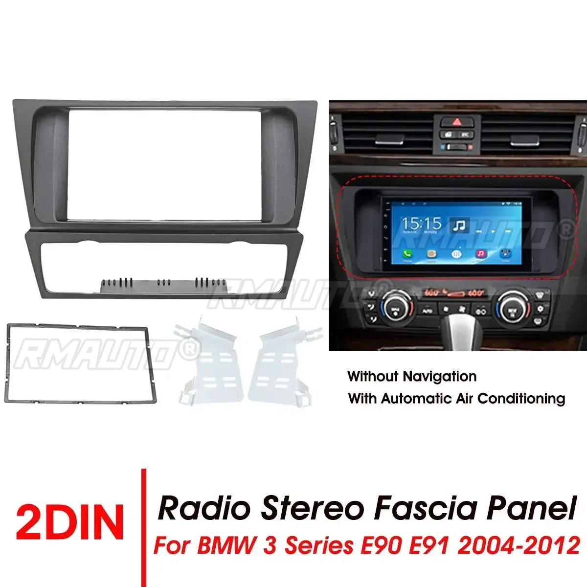 2 Din Radio Fascia Car Double Din Radio Audio Panel Mount Dash Frame ...