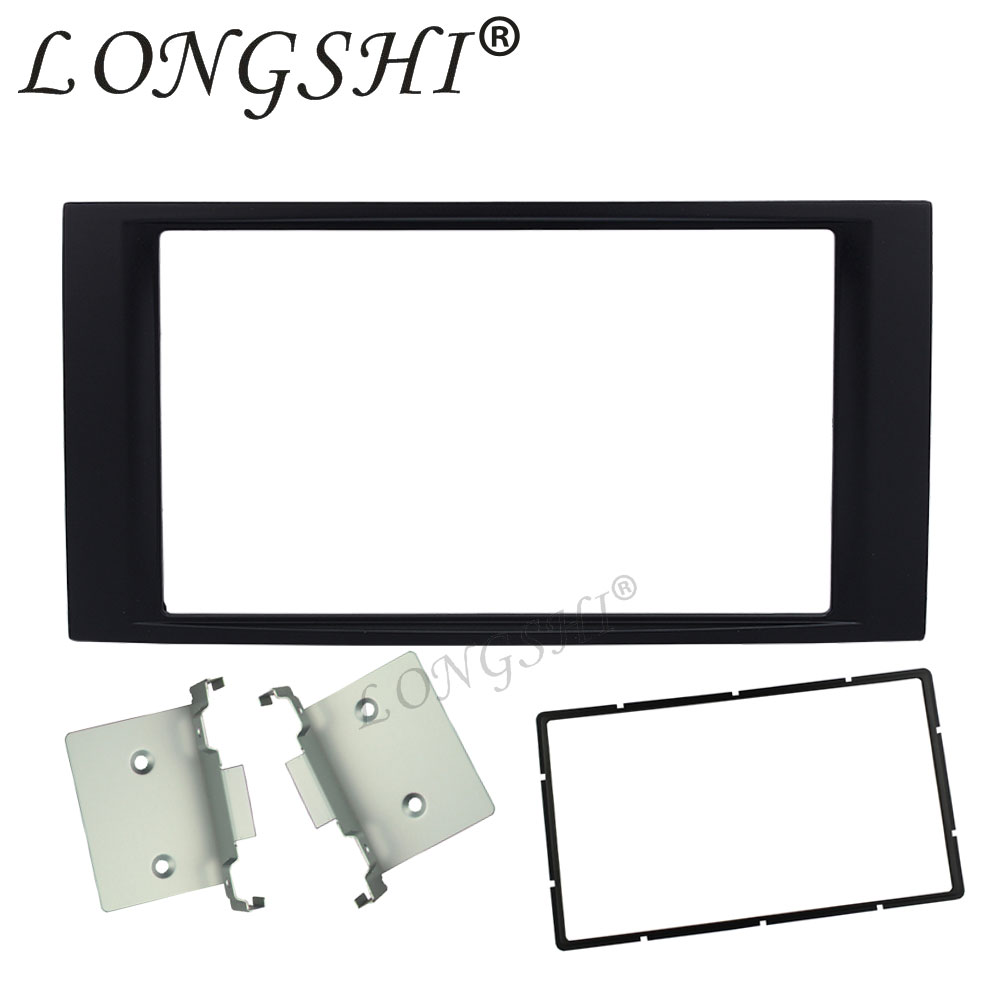 2 Din Radio Fascia for Volkswagen Touareg T5 Multivan Transporter DVD Stereo Panel Dash Mount ...
