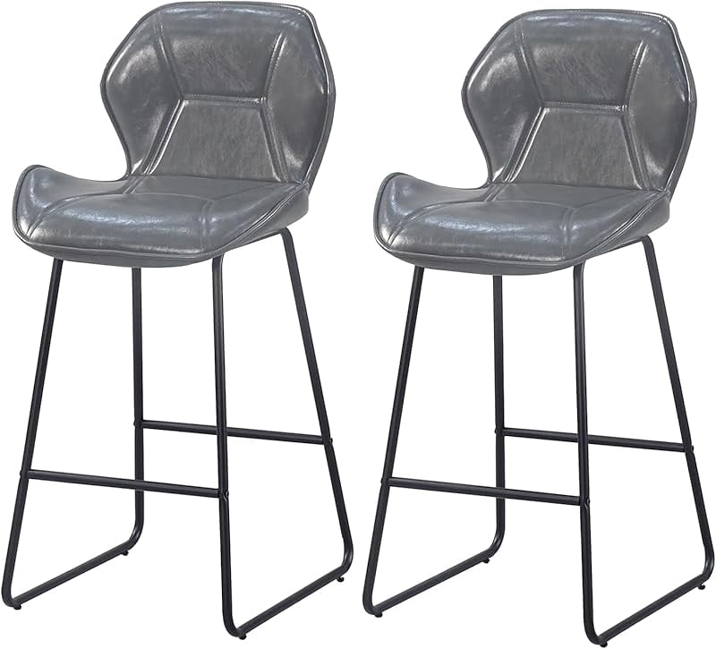 2 Dining Chairs,PU Leather Modern Kitchen Dining Room Chairs,High Back ...