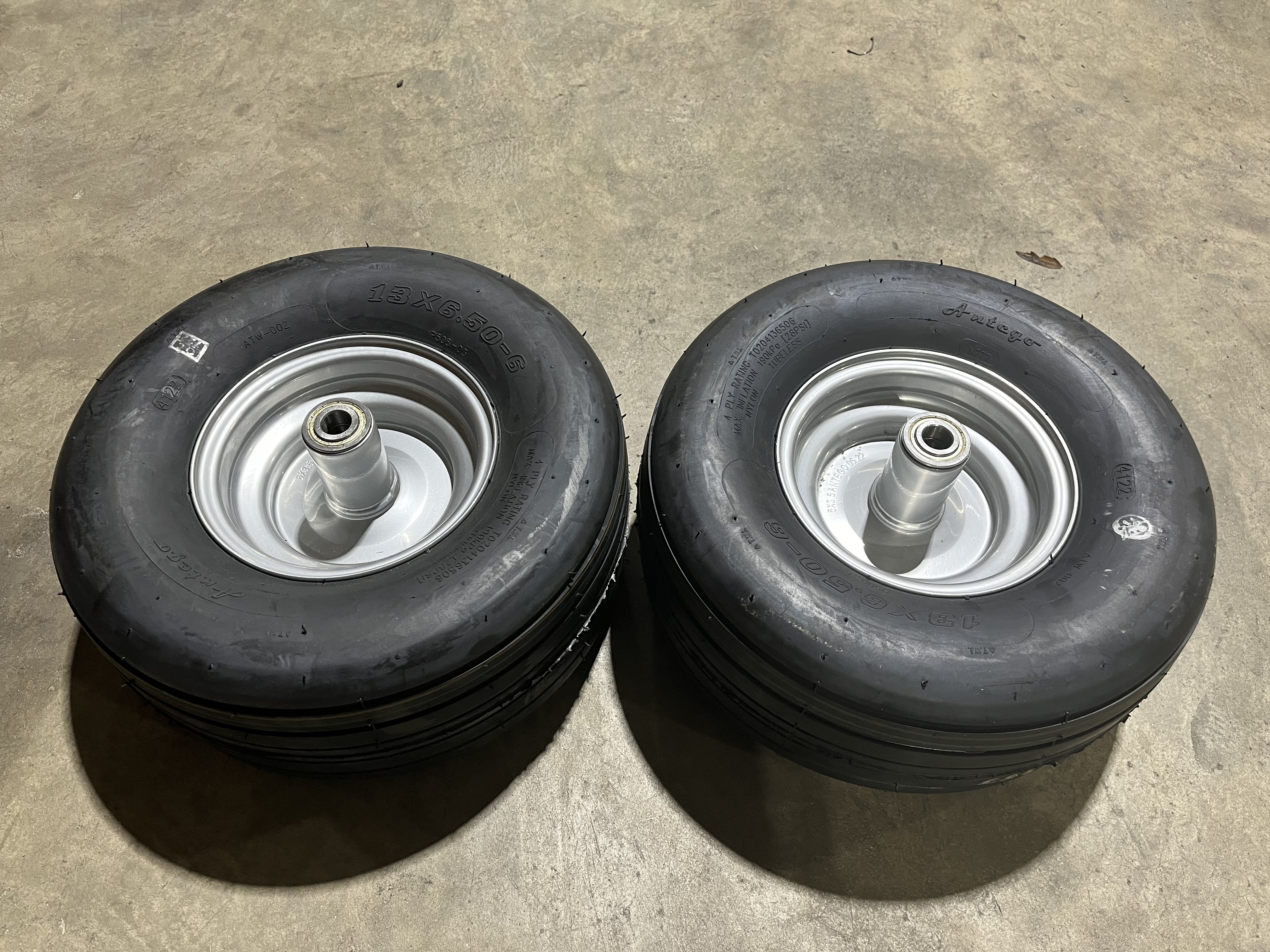 2 Dixie Chopper OEM Front Wheel With Rib Tire 13/6.50X6 - Walmart.com