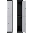 2 Door 72" Tall Single Metal Lockers, Lockers for Employees with Keys ...
