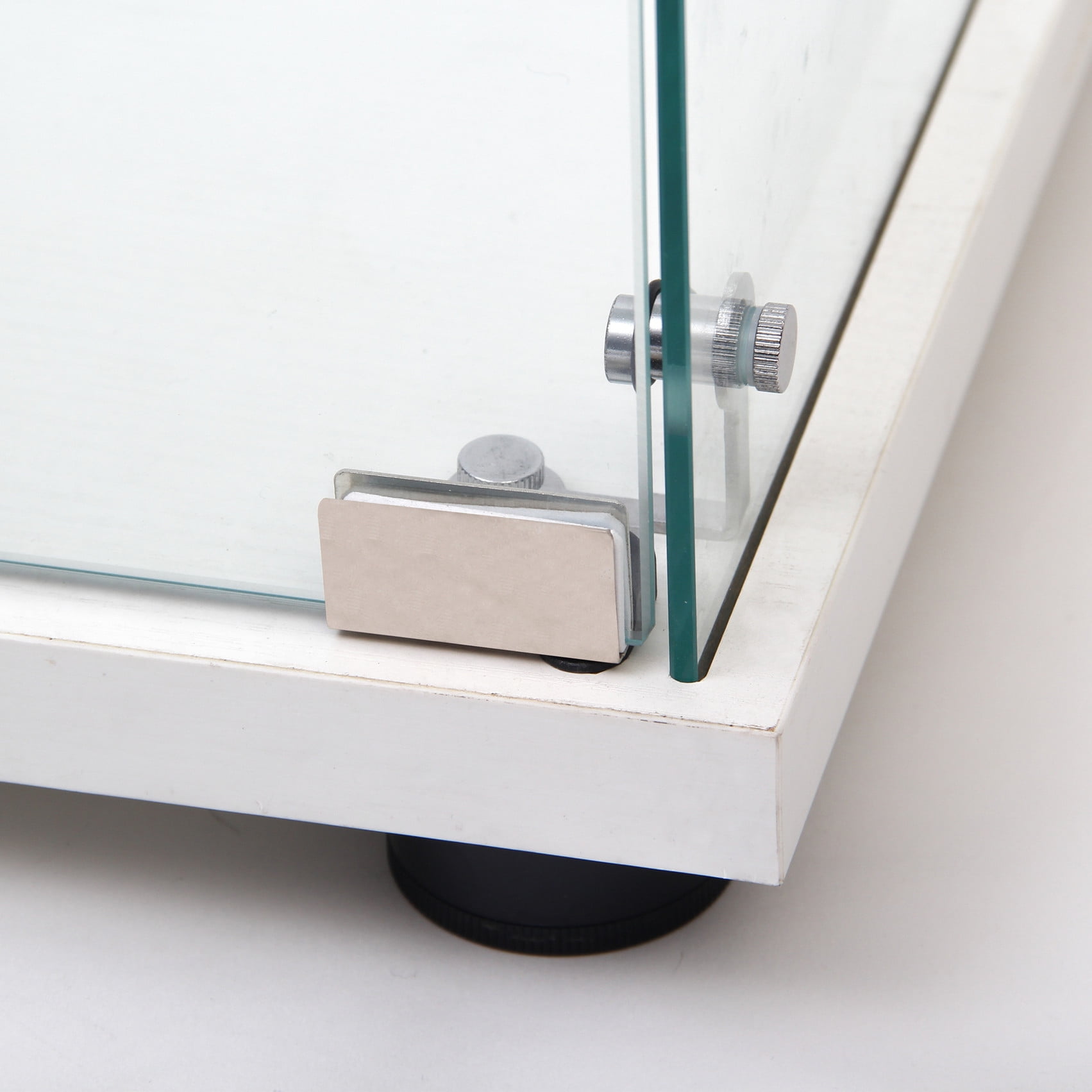 2-Door Glass Case, 4 Shelves / Keep Collectibles Visible in Living Room ...