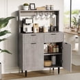 2-Door Sideboard Buffet Cabinet with 2 Drawers, Wood Storage Cabinet ...