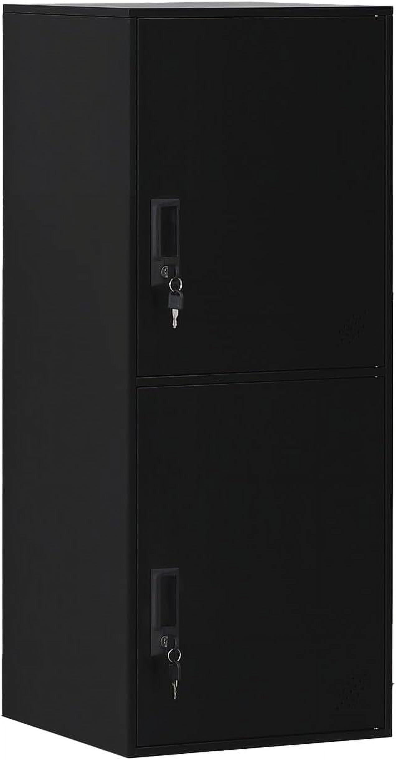 2 Door Vertical Stackable Storage Cabinet with Locking Doors,Shelves ...