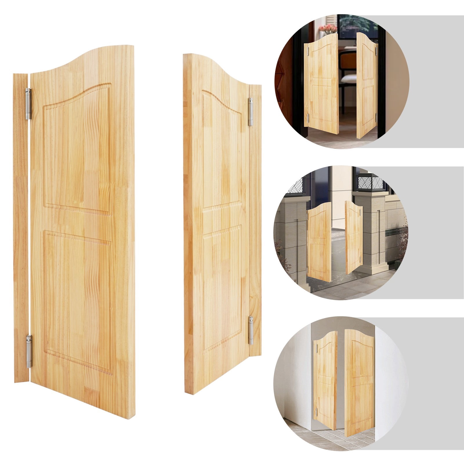 2 Doors 1.38in Partition Door Solid Wood Door Partition Door 35.82*42 ...