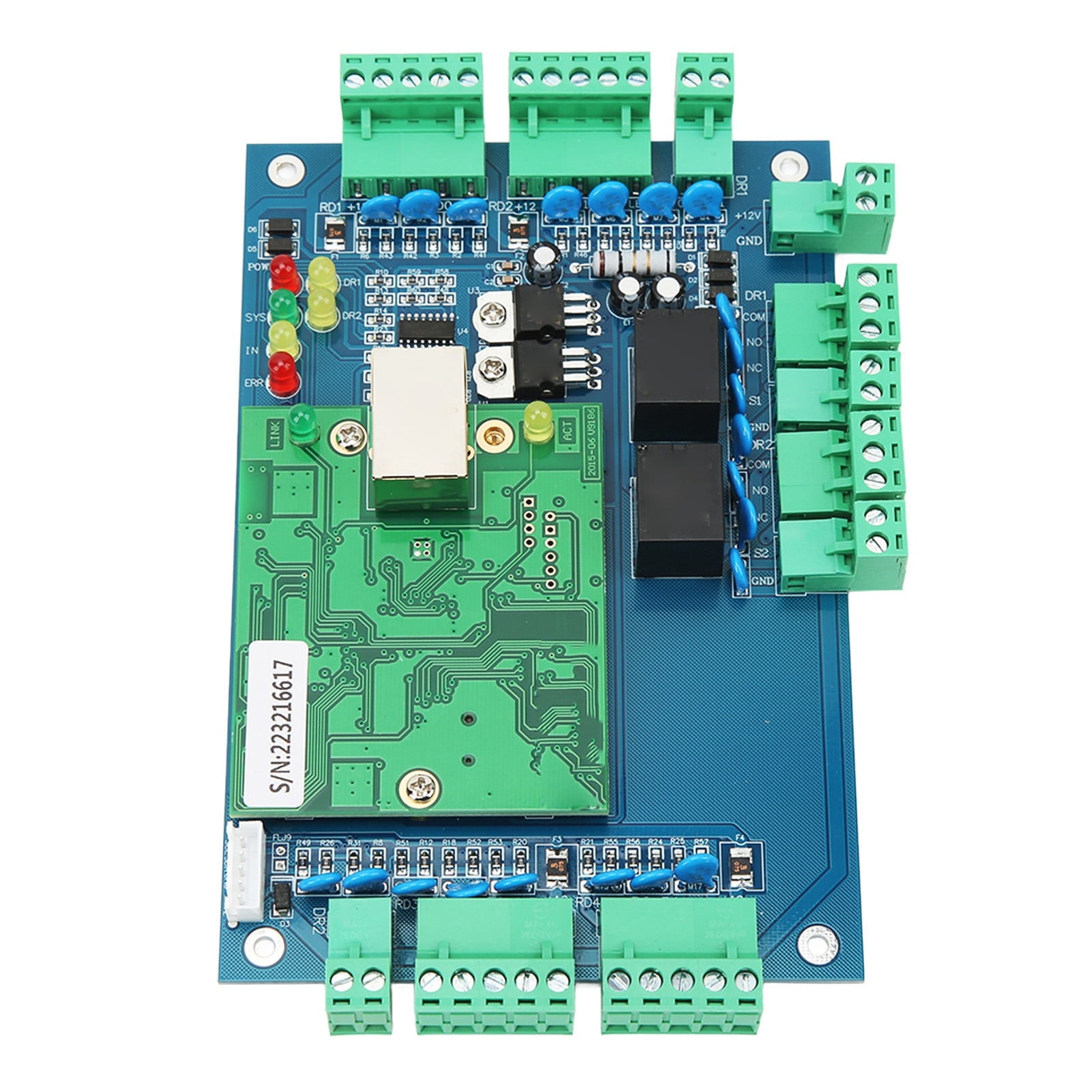 2 Doors Access Controller PCB Remote Controlling Security Network ...