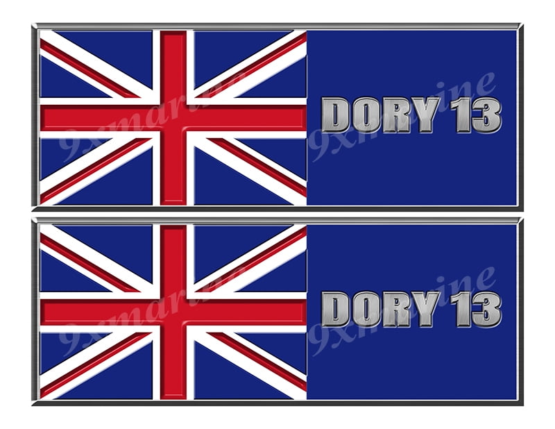 2 Dory Boat Stickers "3D Vinyl Replica" of original - Walmart.com