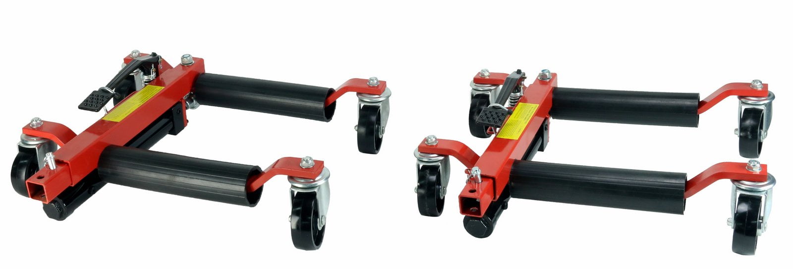 (2) Dragway Tools 12" 1500lb Hydraulic Wheel Dolly Vehicle Positioning ...