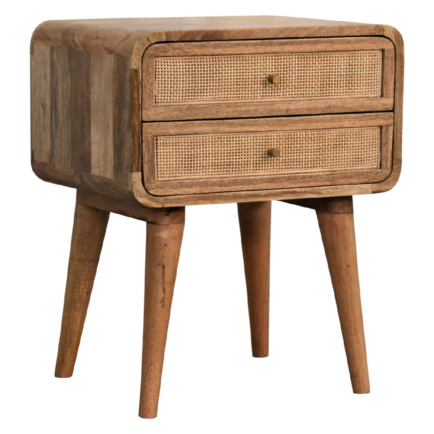 2 Drawer Bedside Commode | Ideal for Bedroom Nightstand Use | Wood and ...