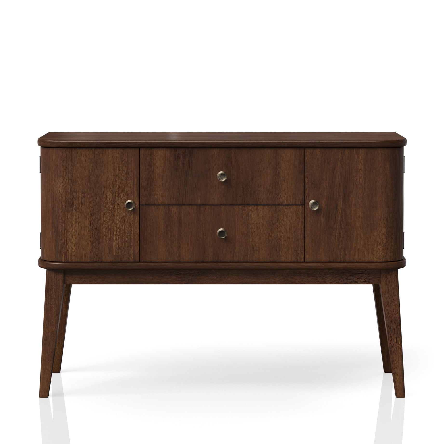 2 Drawer Cabinet Mid-century Modern Server With Cherry Finish Date ...