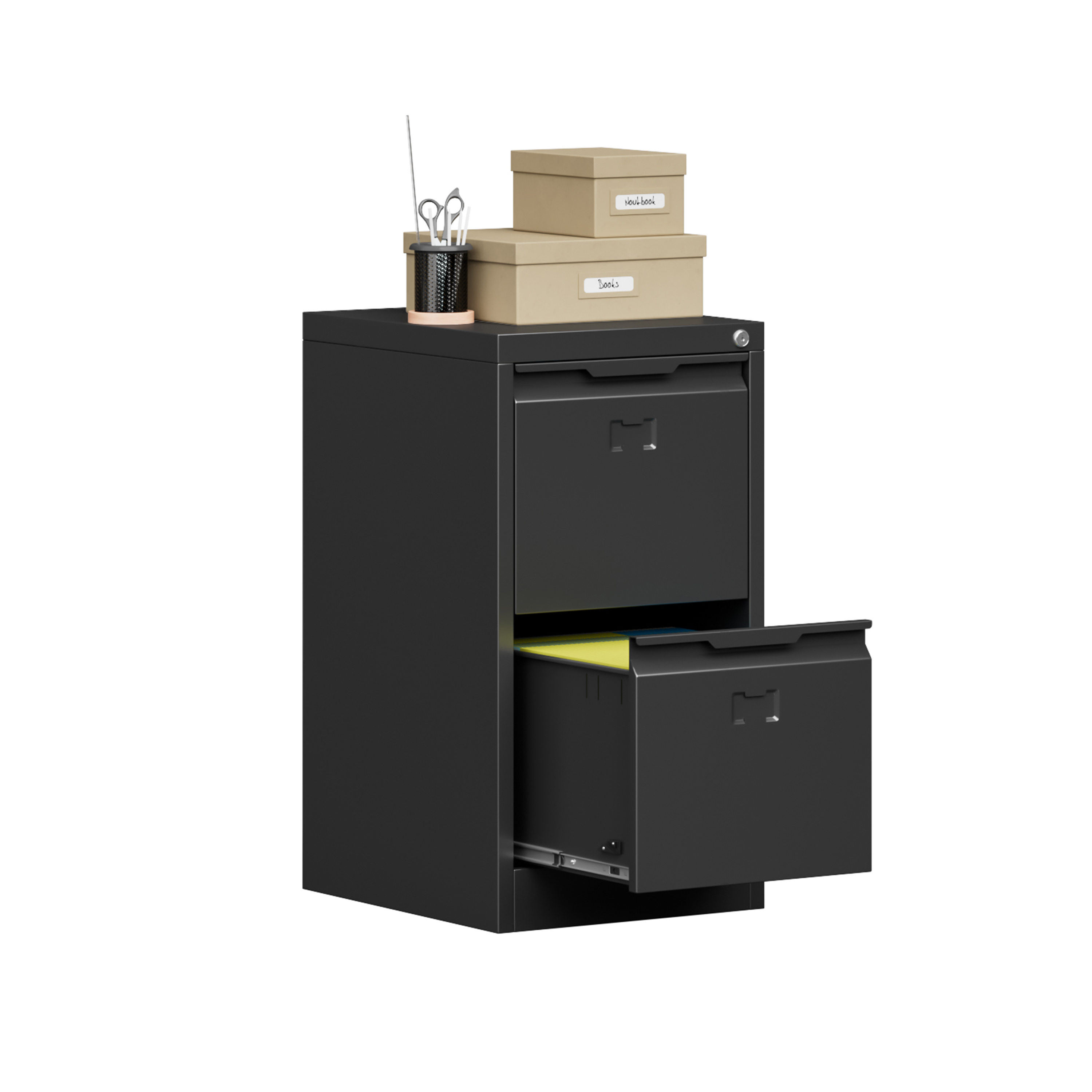 HON 2-Drawer Office Filing Cabinet - 310 Series Full-Suspension Letter ...