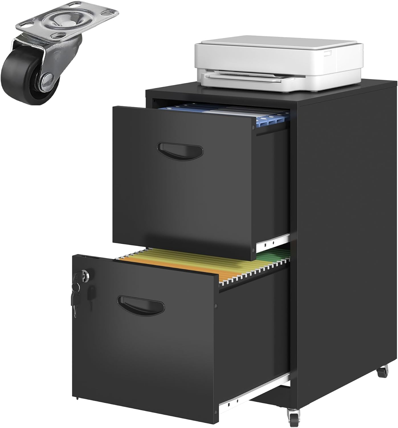 2 Drawer File Cabinet, File cabinets for Home Office, Metal Filing ...