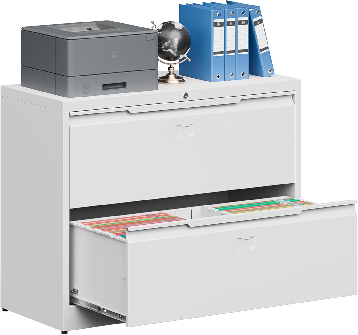 Sauder County Line 2-Drawer Lateral File Cabinet in Soft White, Soft ...