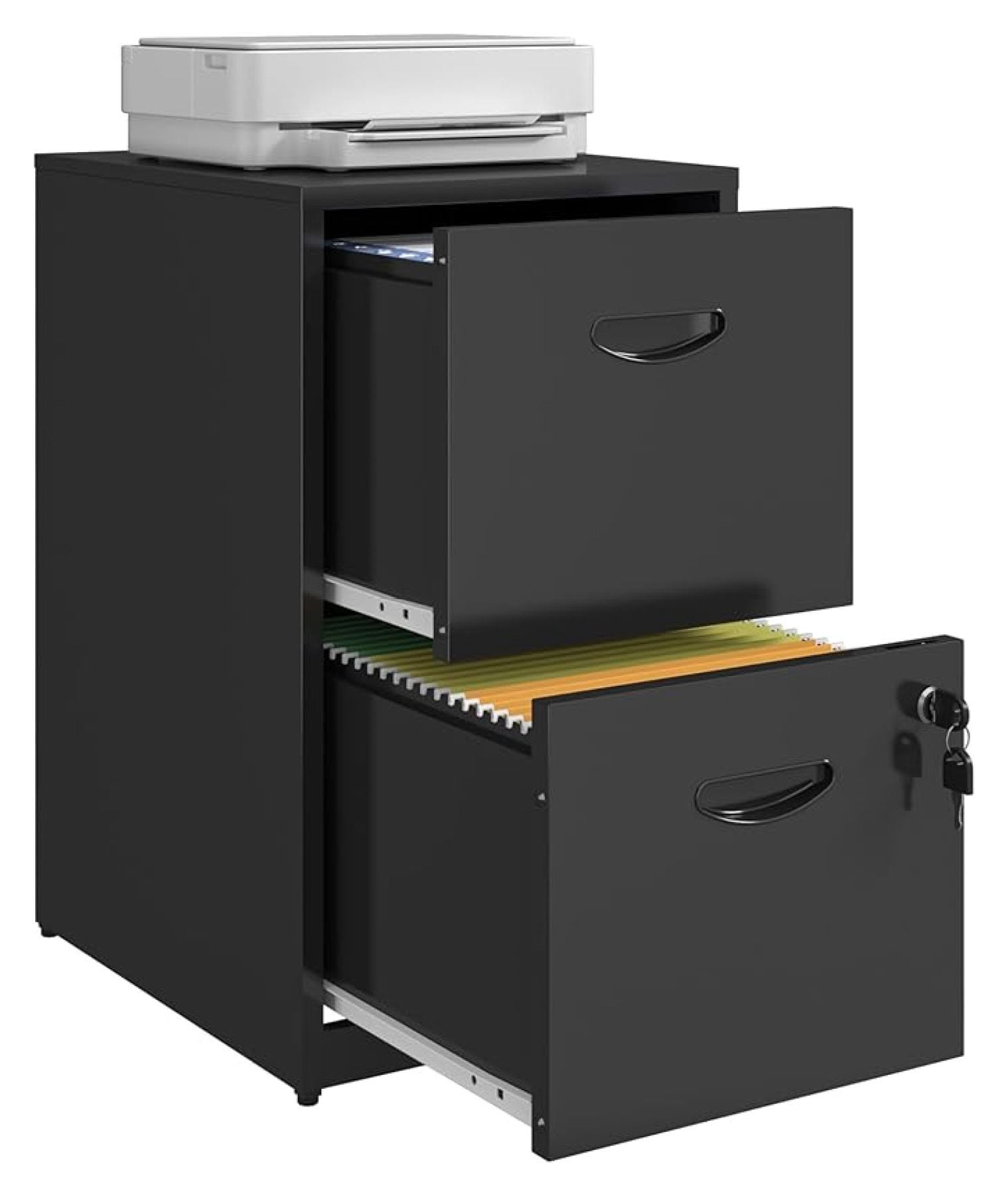 2 Drawer File Cabinet with Lock, Metal File Cabinets for Home Office ...