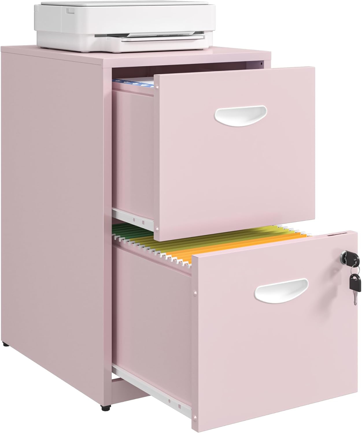 2 Drawer File Cabinet with Lock, Metal File Cabinets for Home Office ...