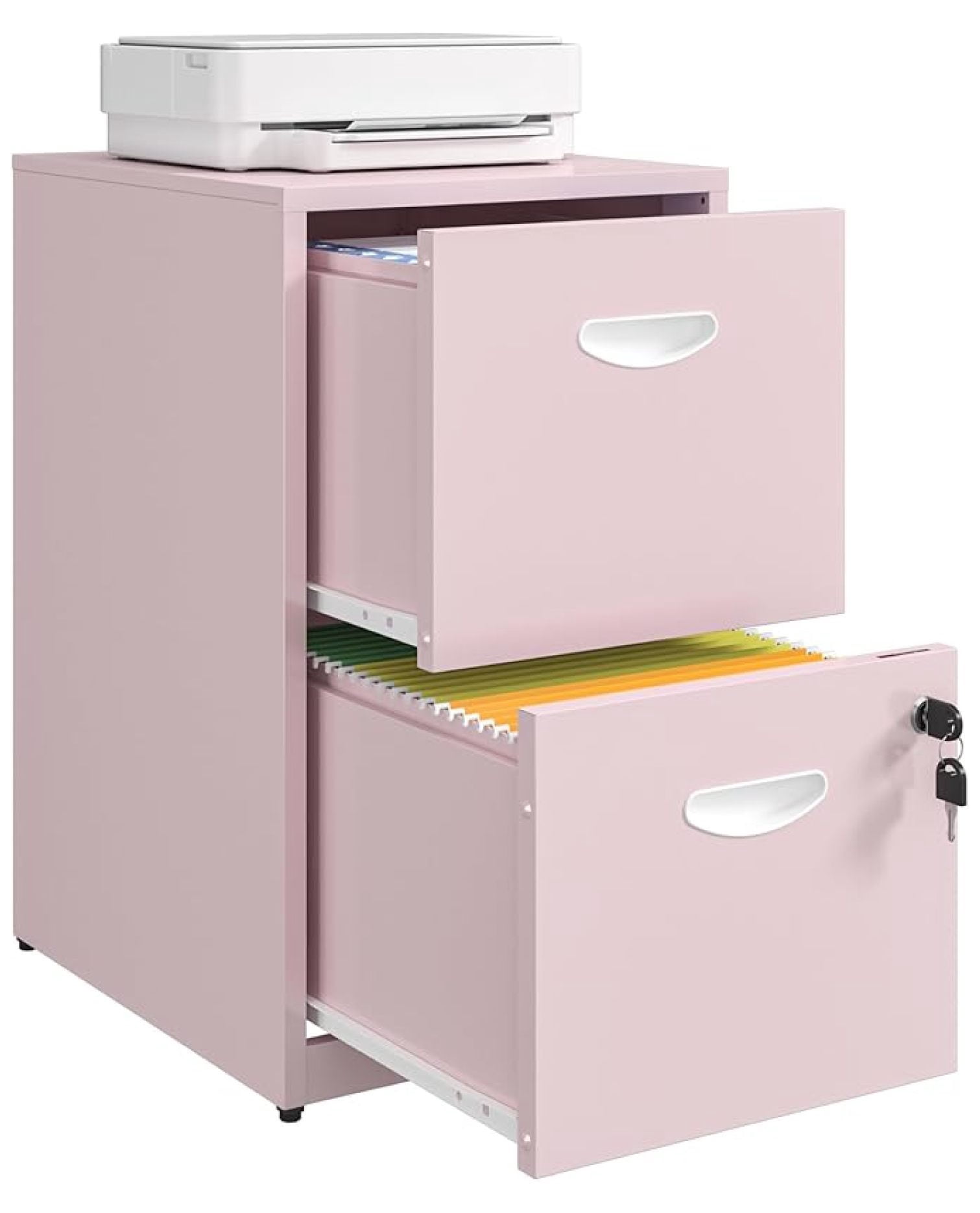 2 Drawer File Cabinet with Lock, Metal File Cabinets for Home Office ...