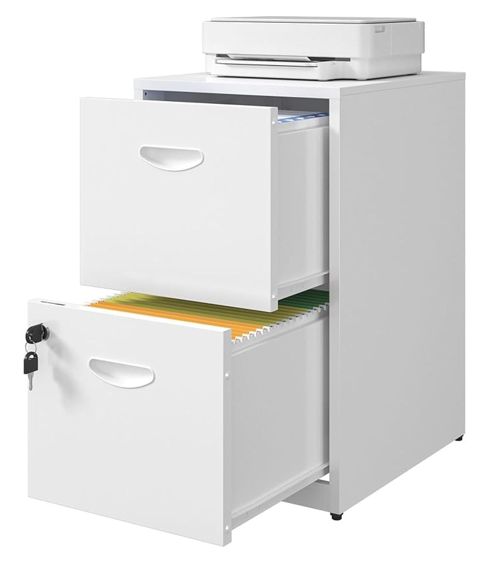 2 Drawer File Cabinet with Lock, Metal File Cabinets for Home Office ...
