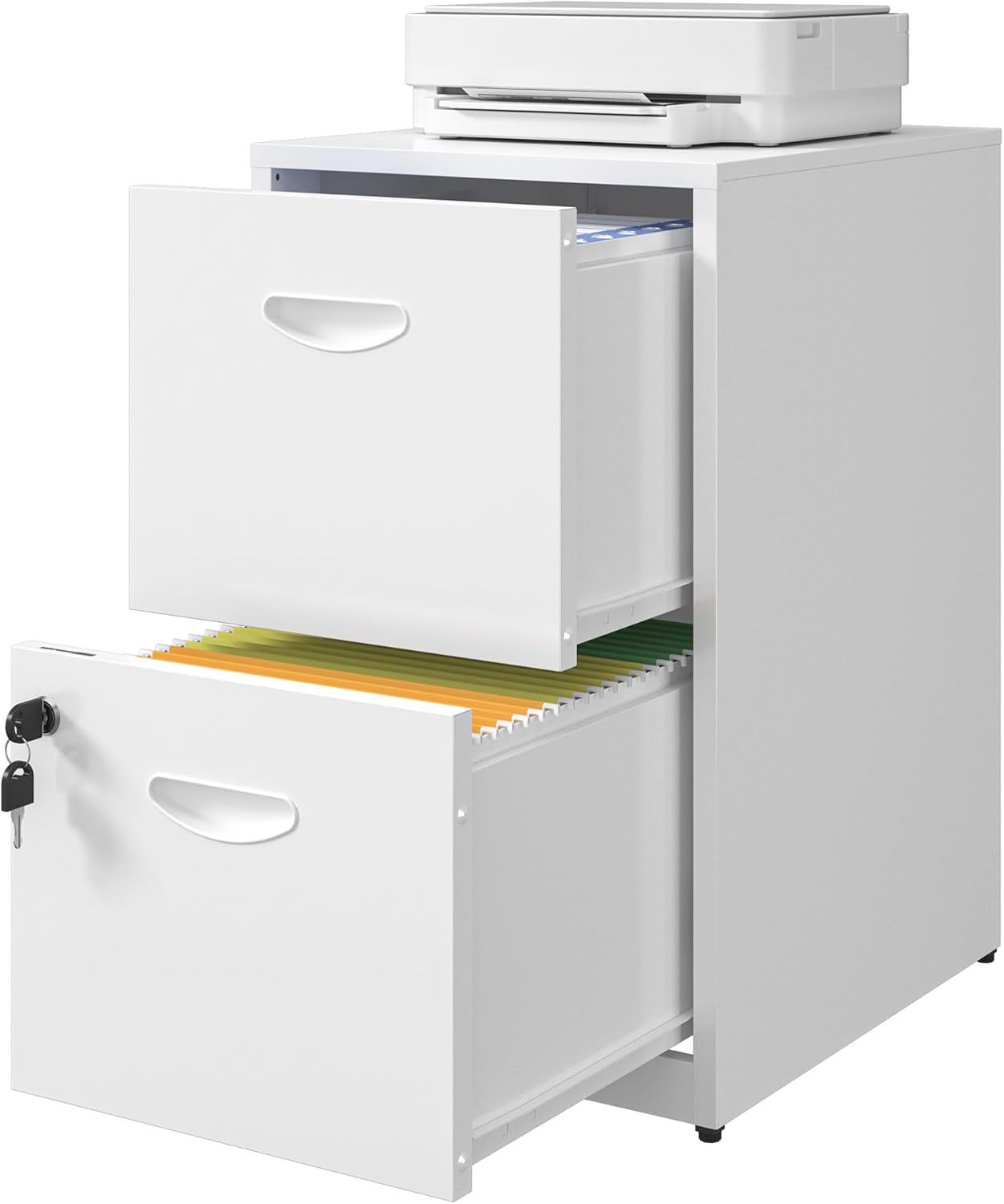 2 Drawer File Cabinet with Lock, Metal File Cabinets for Home Office ...