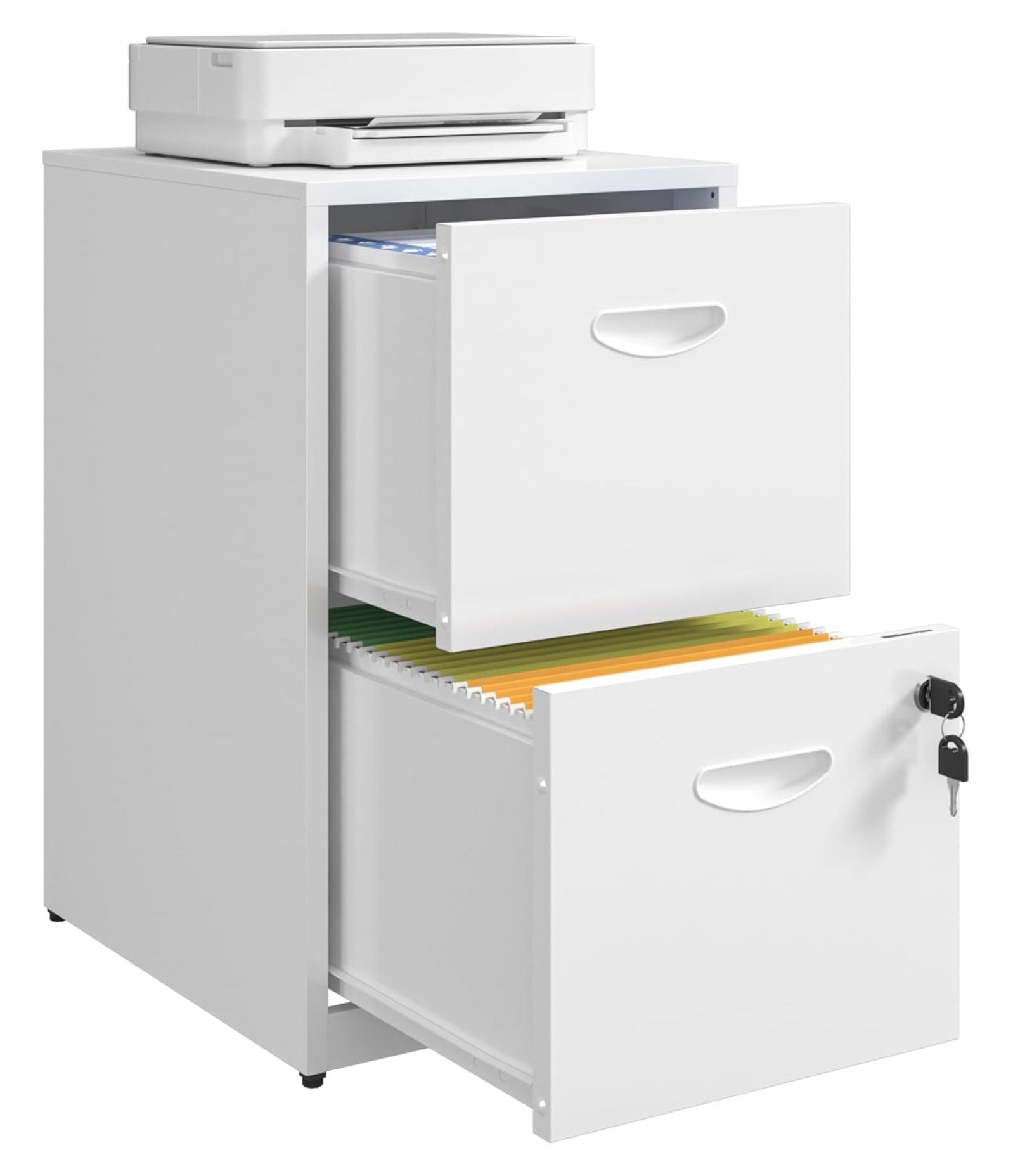 2 Drawer File Cabinet with Lock, Metal Filing Cabinets, File Cabinets ...