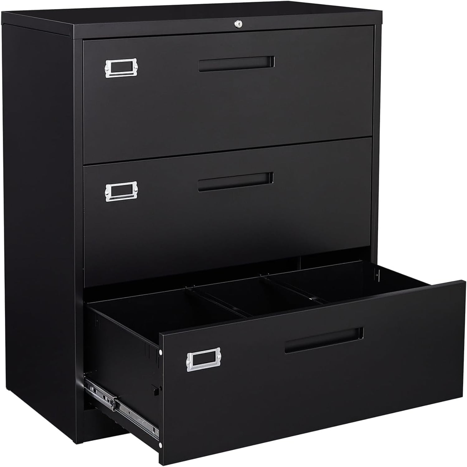 2 Drawer File Cabinet with Lock Metal Filing Cabinets Vertical Small ...
