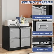 Staples 3-Drawer Vertical File Cabinet Locking Letter Charcoal 18"D ...