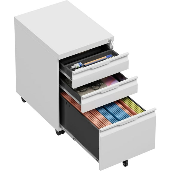 2-Drawer File Cabinet with Lock,Metal Vertical Filing Cabinets for Home ...