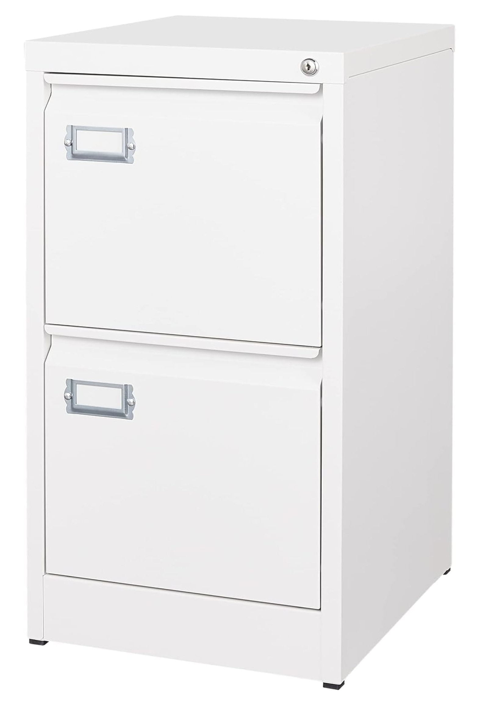 2 Drawer File Cabinet with Lock Metal Vertical Filing Cabinet Office ...