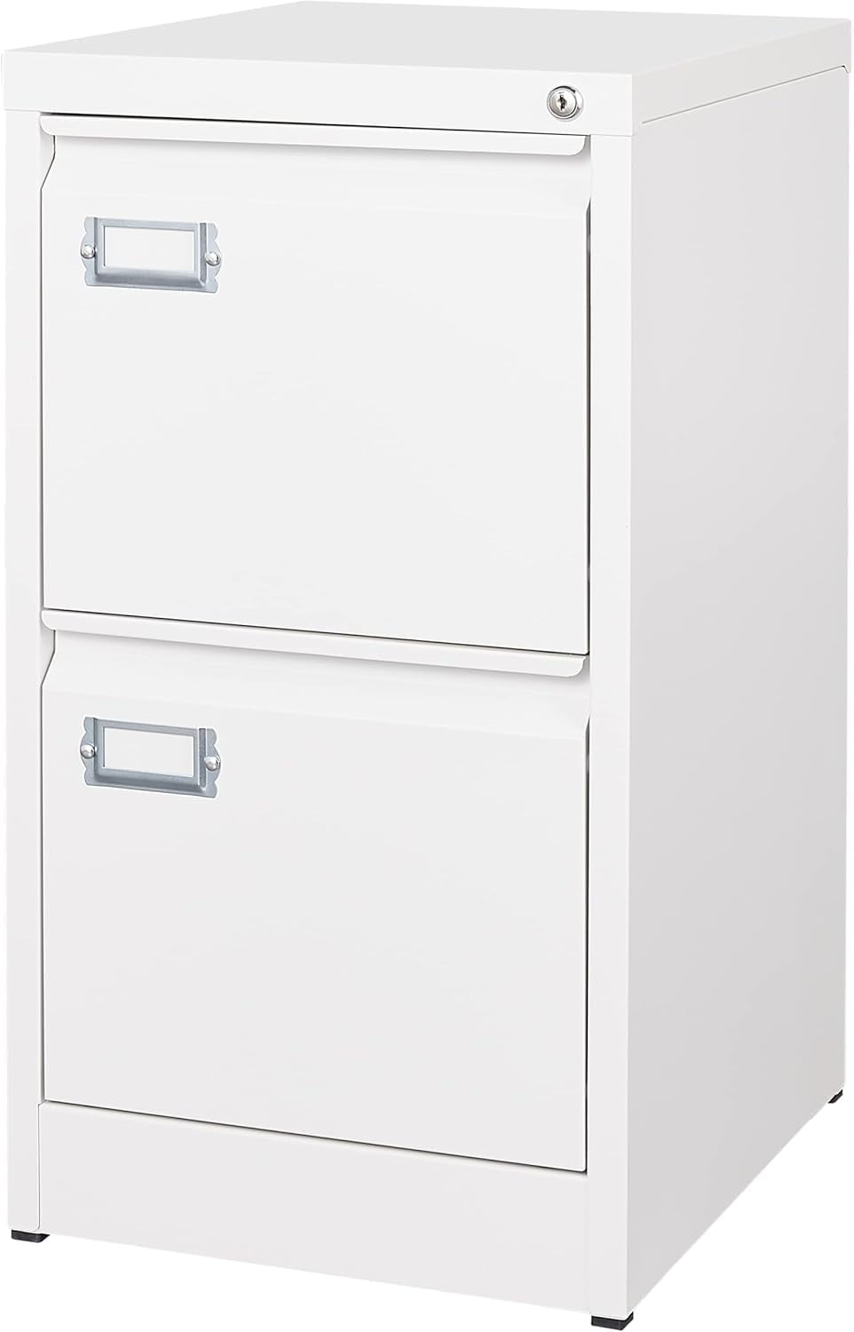 2 Drawer File Cabinet with Lock Metal Vertical Filing Storage Cabinet ...