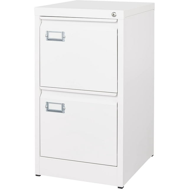 2 Drawer File Cabinet with Lock Metal Vertical Filing Storage Cabinet ...