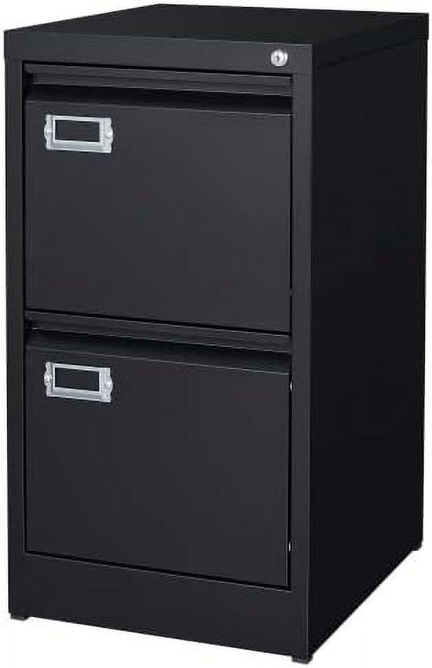 2 Drawer File Cabinet with Lock Metal Vertical Filing Storage Cabinet ...
