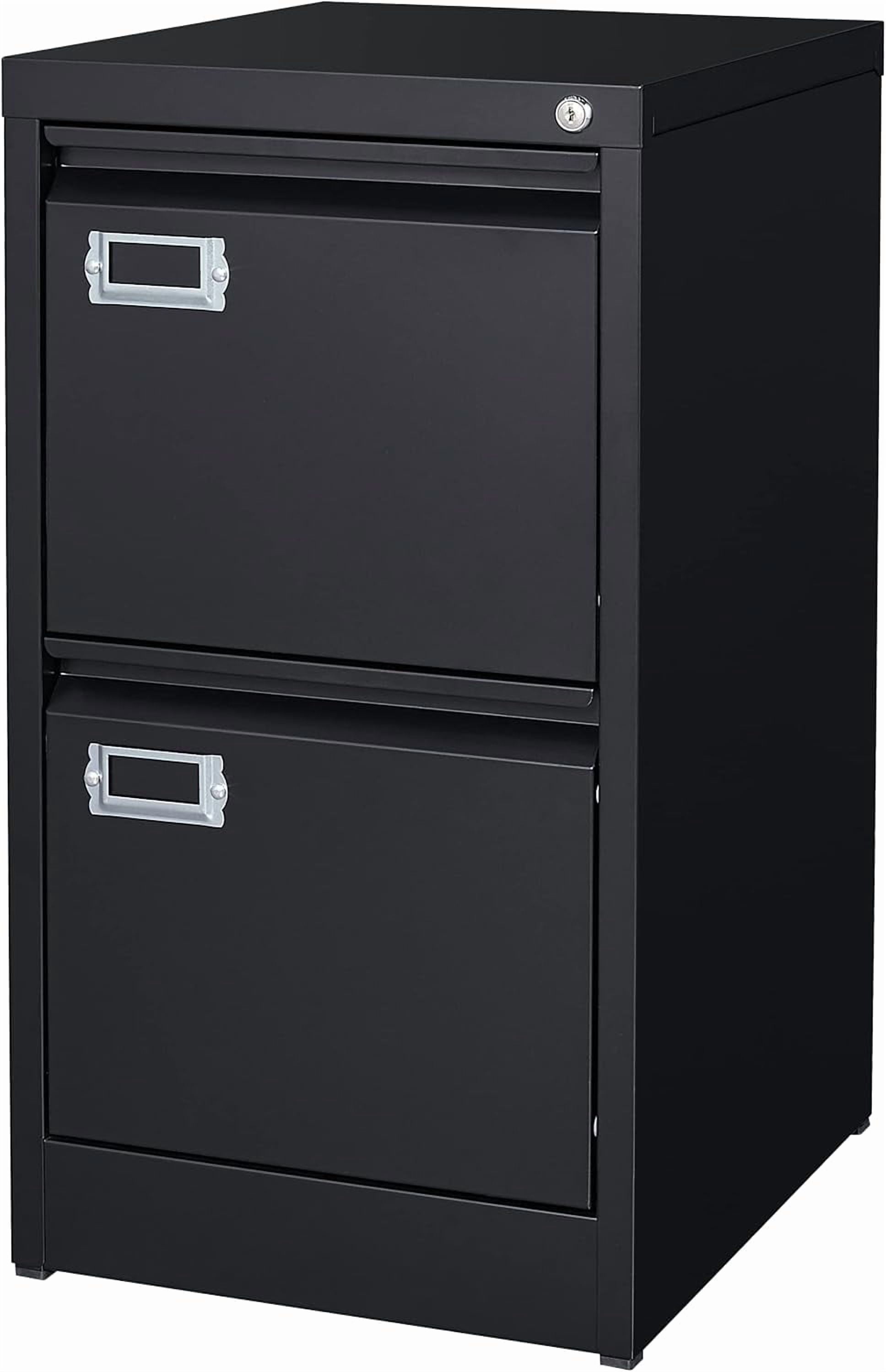 2 Drawer File Cabinet with Lock Metal Vertical Filing Storage Cabinet ...