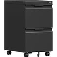 2 Drawer File Cabinet with Lock,Rolling Vertical File Cabinets for Home ...