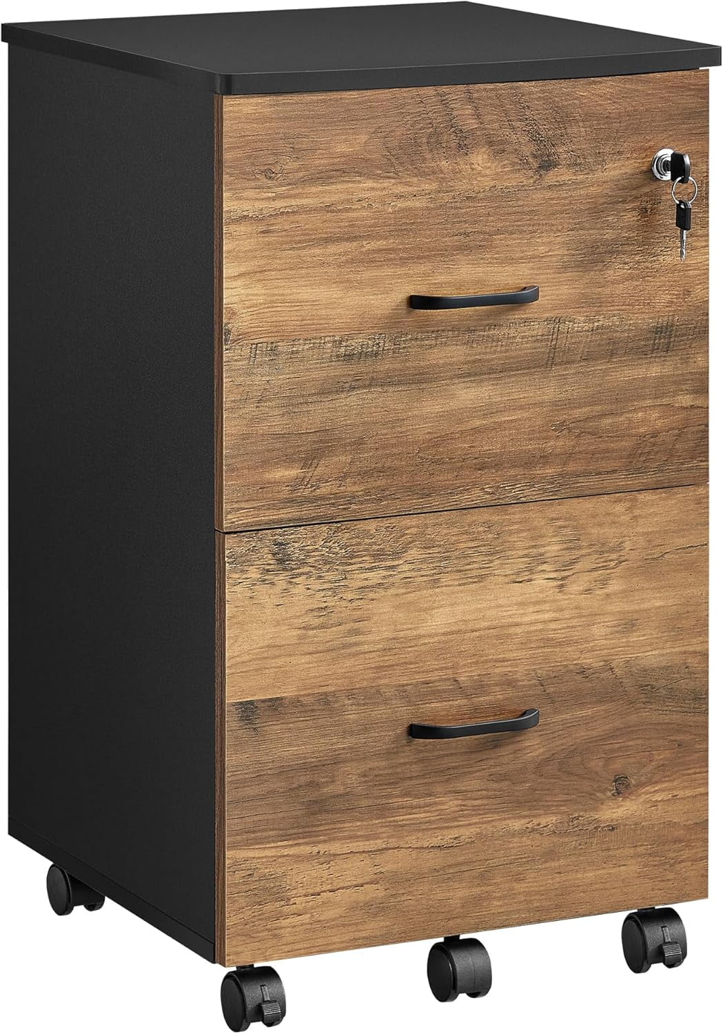 2-Drawer File Cabinet, Locking Filing Cabinet for Home Office, Small ...